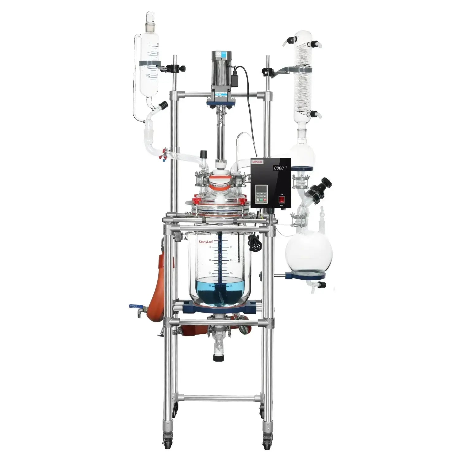 StonyLab 10L Jacketed Glass Reactor – Lab Synthesis | 10% Off + Free US ...