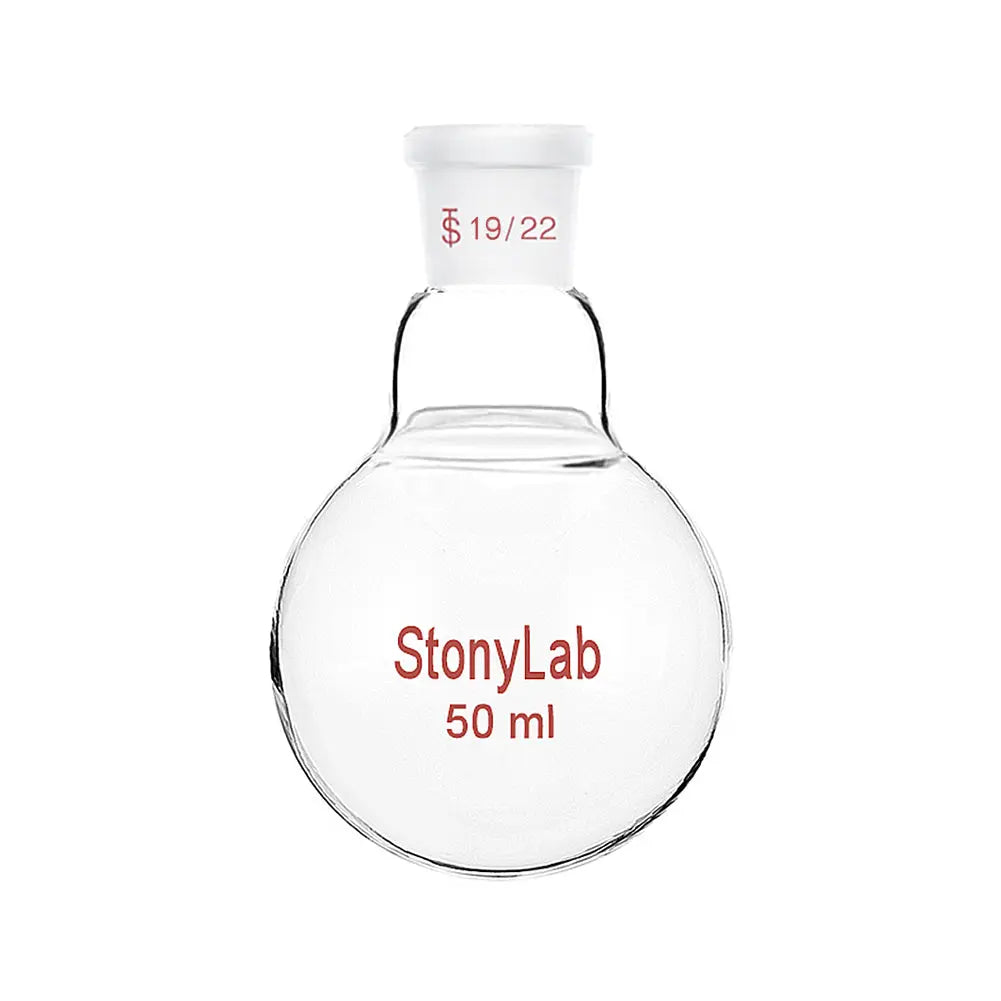 Single Neck Round Bottom Flask RBF, Glass Boiling Flasks - StonyLab