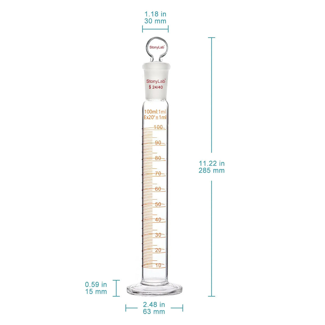 Lab Glass Cylinders for Measurement | StonyLab