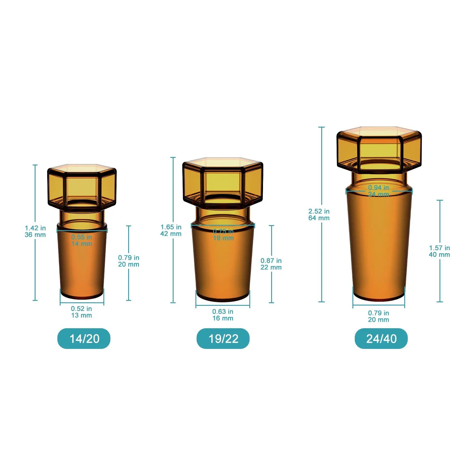 Glass Stopper for Laboratory Bottles and Flasks | StonyLab