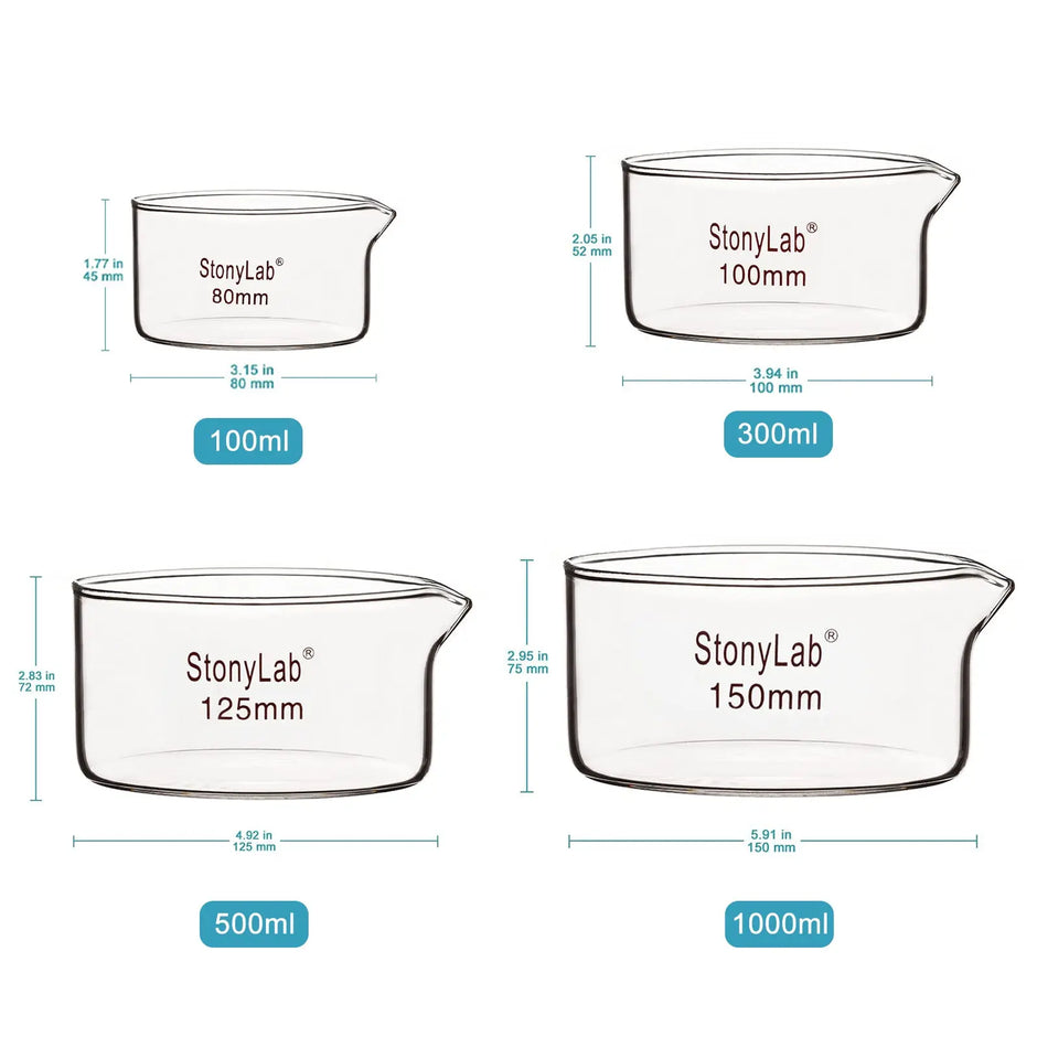 Crystallizing Dishes – Borosilicate Glass | 10% Off + Free US Shipping ...