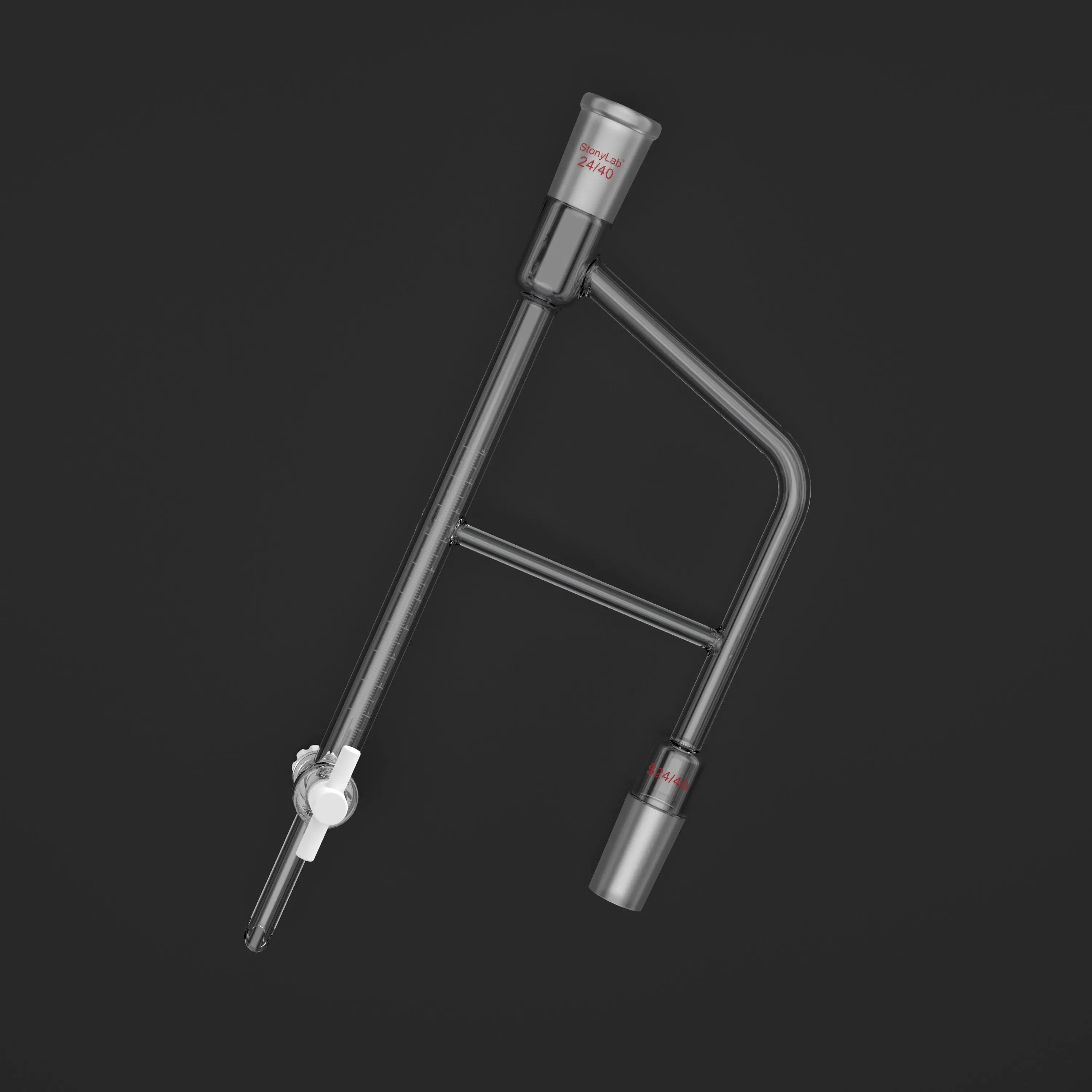 Dean-Stark Distillation Receiver 10 mL, 24/40 Joint Glass – StonyLab