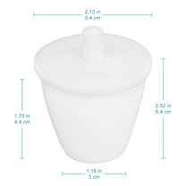 PTFE Teflon Crucible Cup Beaker with Lid for Laboratory - StonyLab
