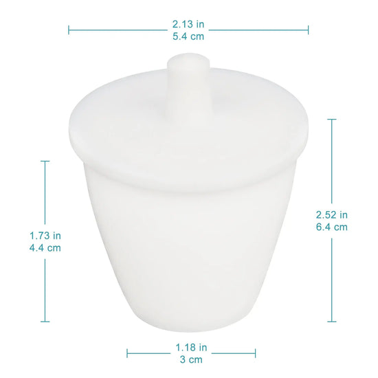 PTFE Teflon Crucible Cup Beaker with Lid for Laboratory - StonyLab