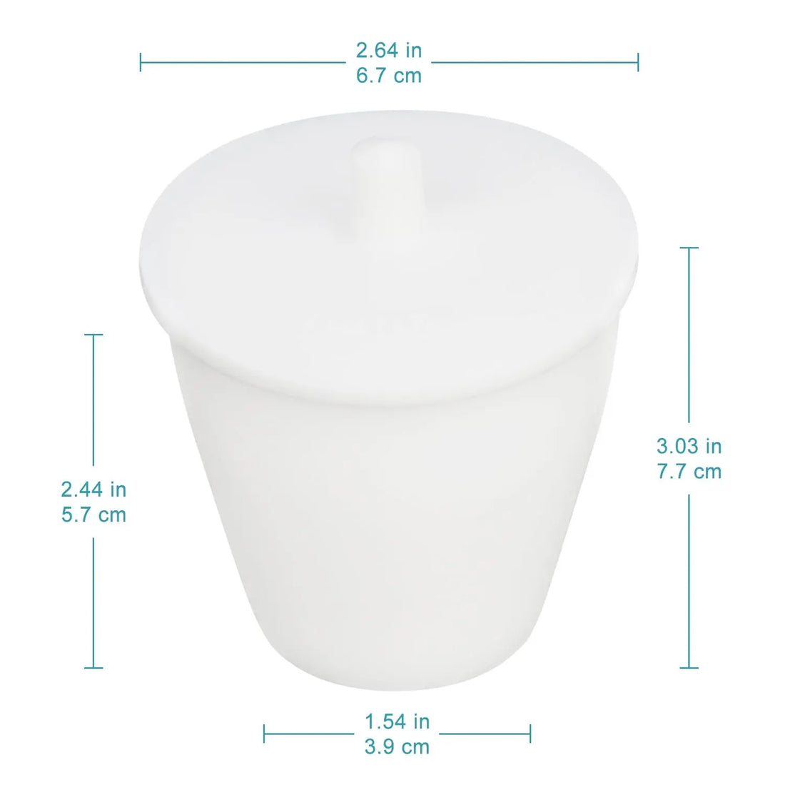 PTFE Teflon Crucible Cup Beaker with Lid for Laboratory - StonyLab