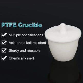 PTFE Teflon Crucible Cup Beaker with Lid for Laboratory - StonyLab