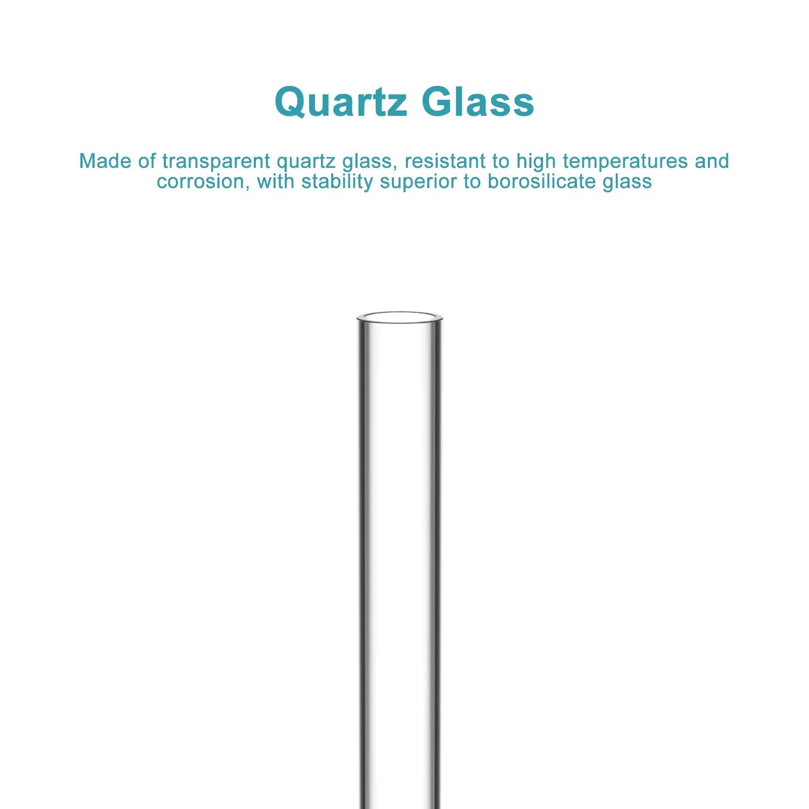 Quartz Glass Tube 12 mm OD x 200 mm Length – StonyLab