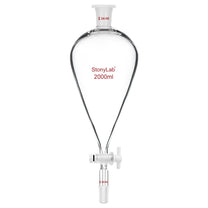 Conical Separatory Funnel with PTFE Stopcock, Glass Funnel - StonyLab