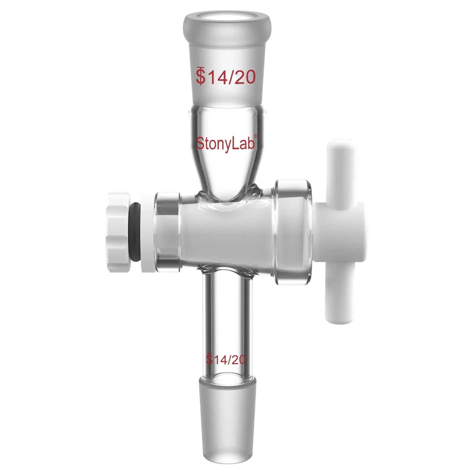 StonyLab Flow Control Adapter with PTFE Stopcock