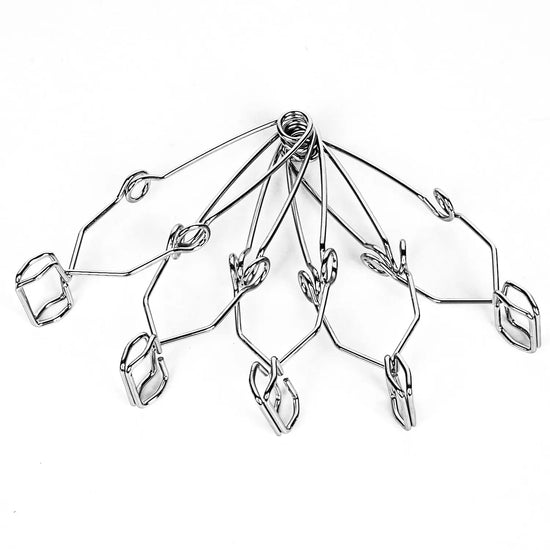 StonyLab Test Tube Clamps 5-Pack, Fits up to 50mm